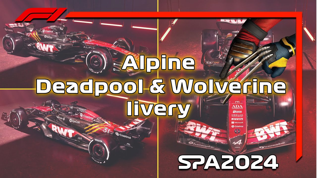 Wolverine & Deadpool livery Alpine SPA GP 2024 ｜#assettocorsa # ...