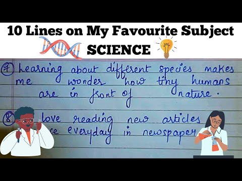 Write 10 Lines on My Favourite Subject: Science💡|My Favorite Subject ...