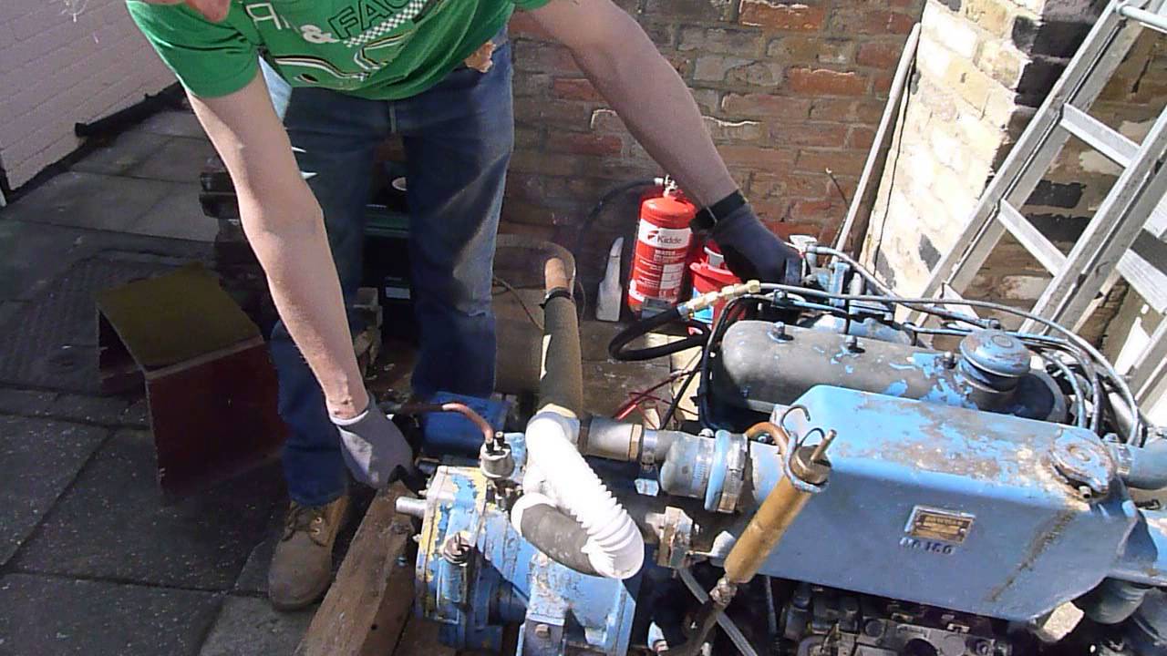 Starting & Running my spare OM636 Mercedes Diesel Engine in My garden ...