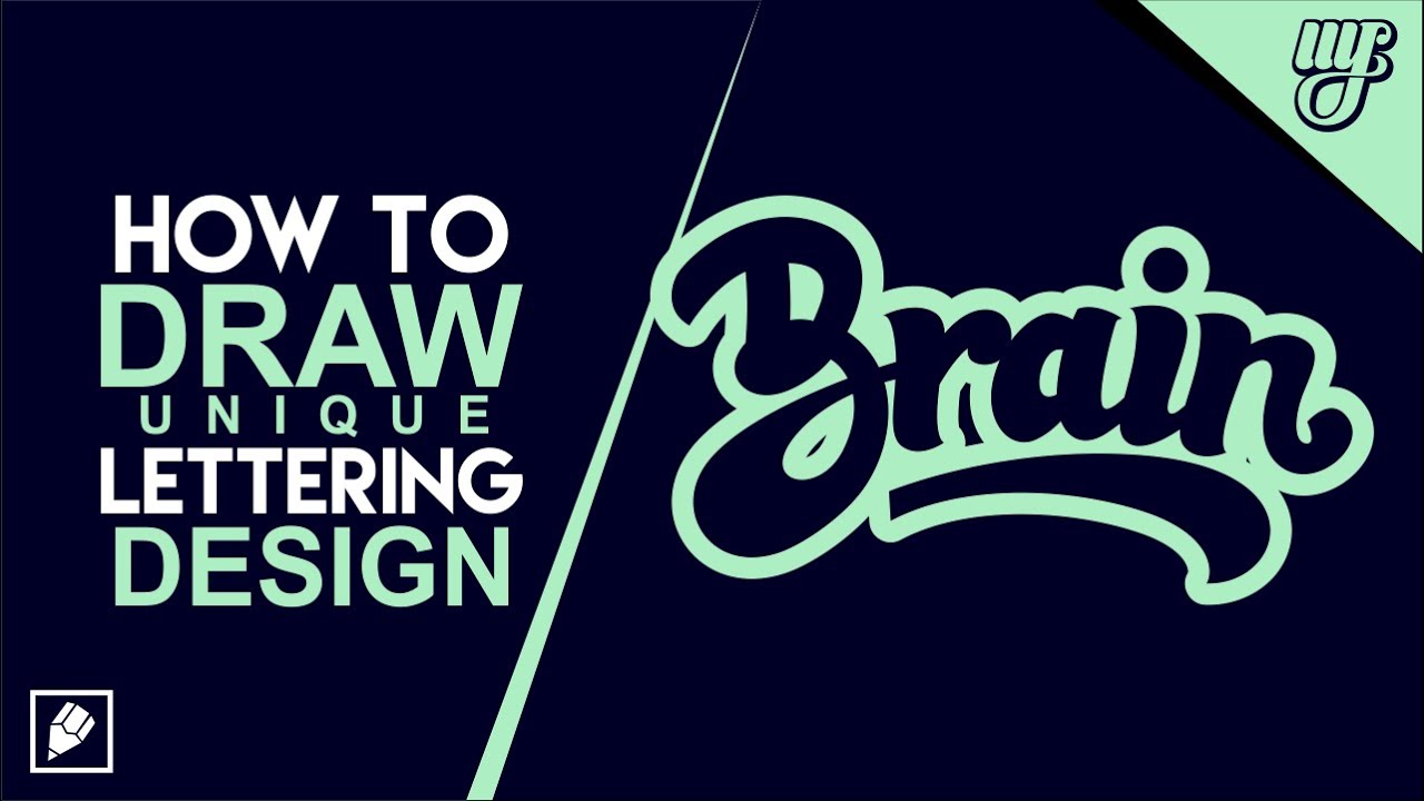 How To Draw Unique Lettering Design in CorelDraw - YouTube