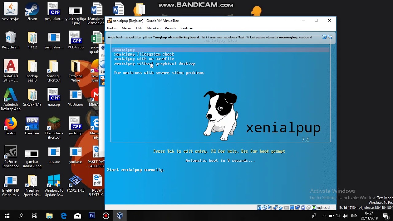 Tutorial Xenialpup (LINUX OS) dengan Virtual Box - YouTube