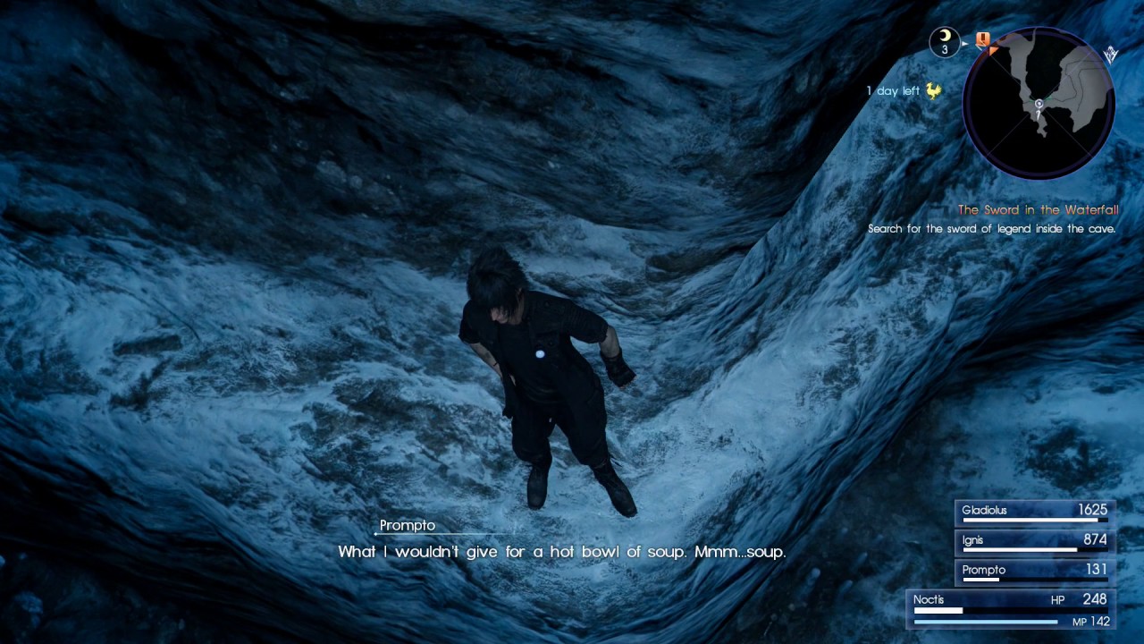 Final Fantasy XV: The Sword in the Waterfall - Quest Walkthrough - YouTube