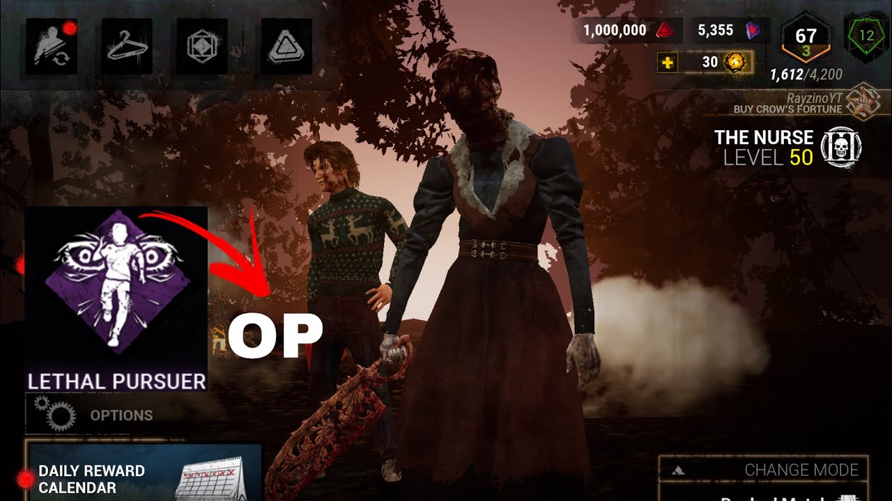 NEW Resident Evil Lethal Pursuer Perk Gameplay-DBD Mobile - YouTube