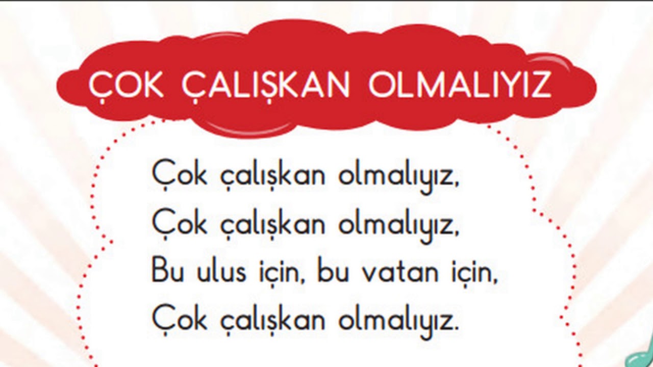 ÇOK ÇALIŞKAN OLMALIYIZ - YouTube