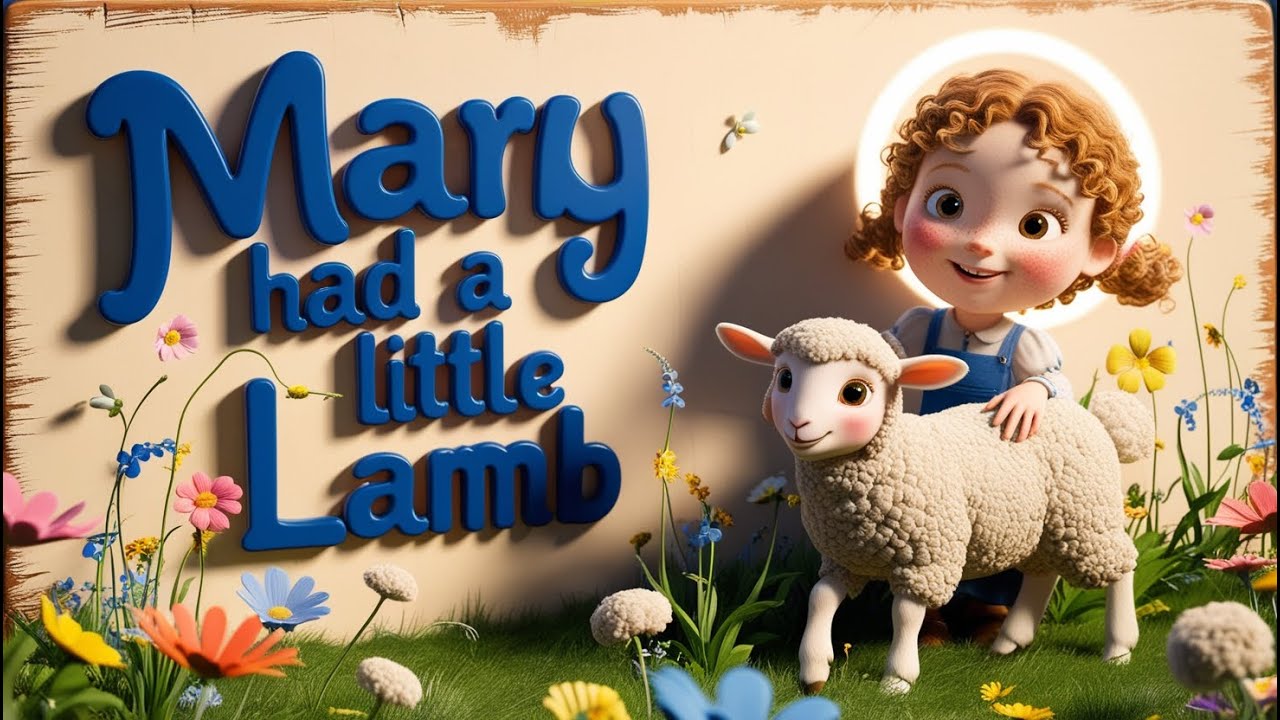 Mary Had a Little Lamb |Kids &Nusery Rhymes - YouTube