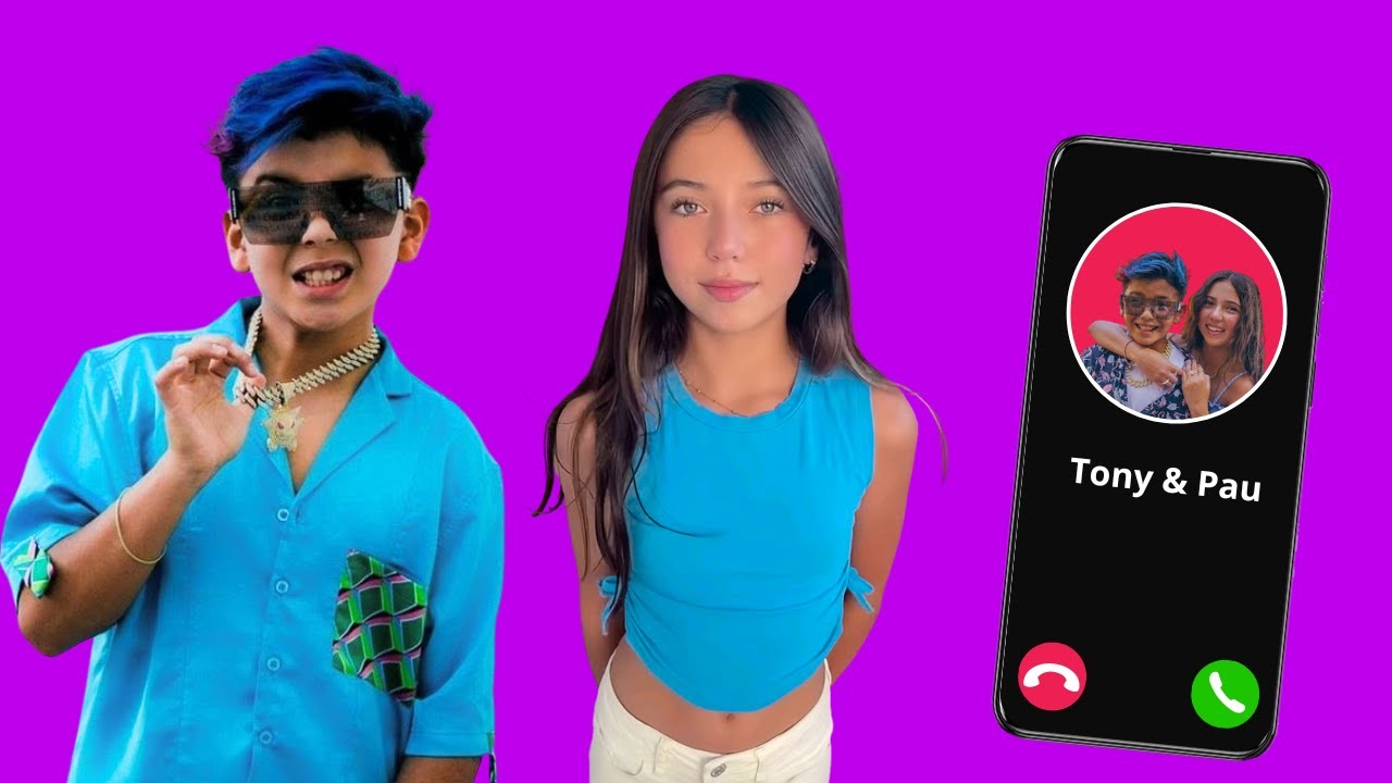 📞Llamada de Tony y Pau 💚💜Tony y Pau son Novios?💘 - YouTube