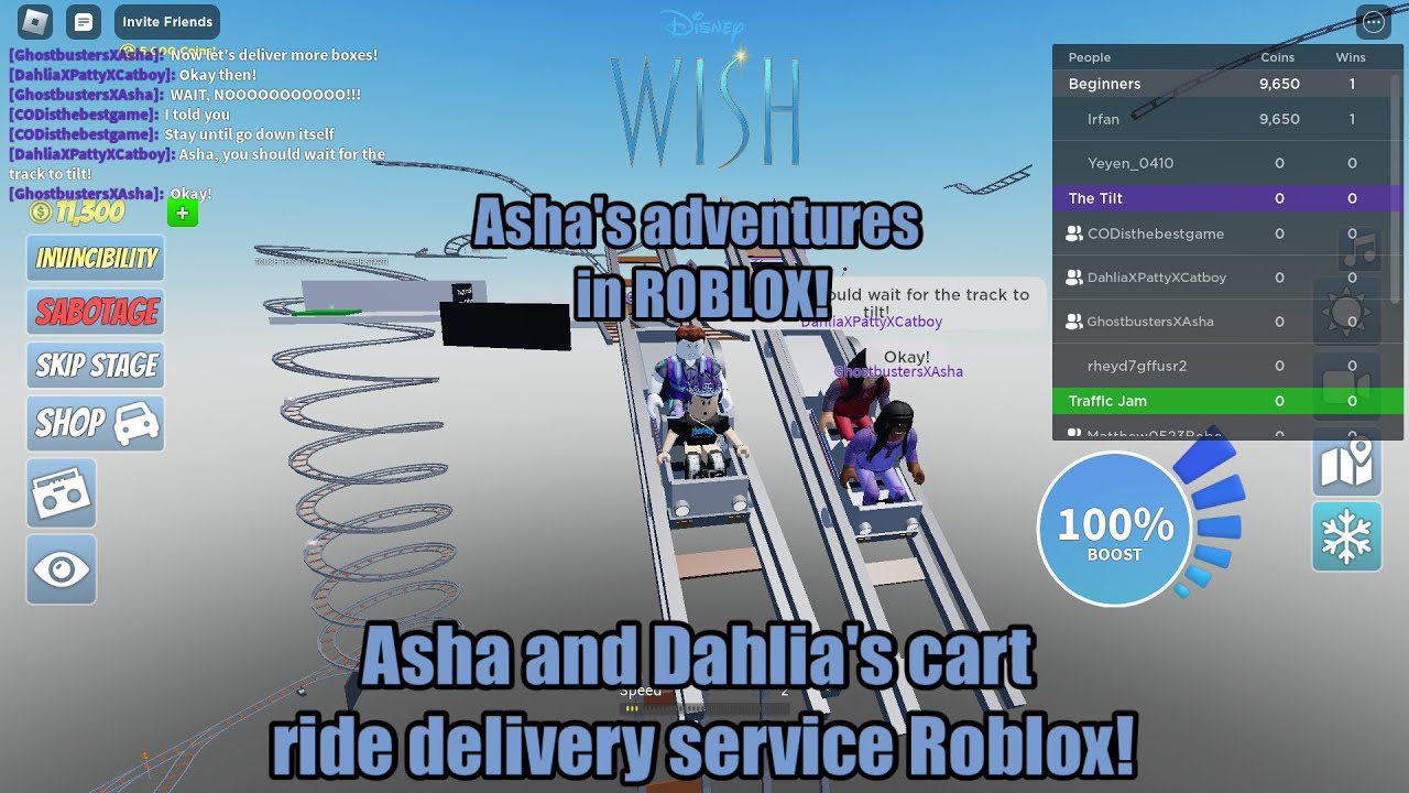 Asha and Dahlia's cart ride delivery service Roblox! - YouTube