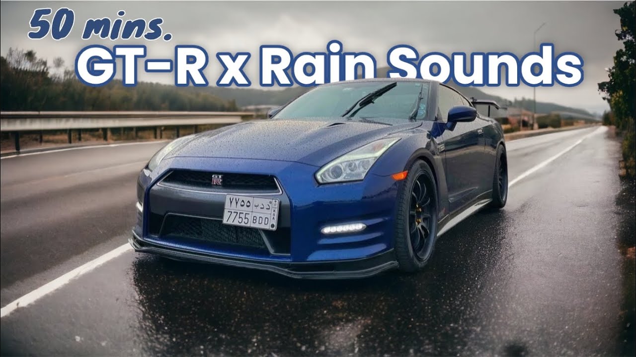 50 Minutes Rain Sounds with Nissan GTR - YouTube