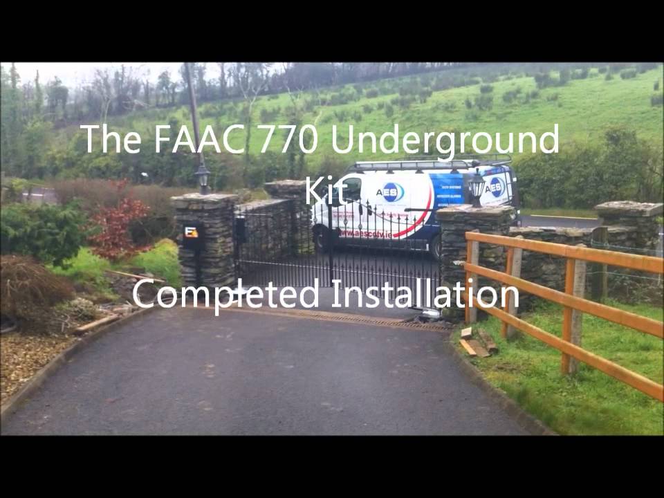 FAAC 770 Gate Automation from AES CCTV Security & Fire Ltd. - YouTube