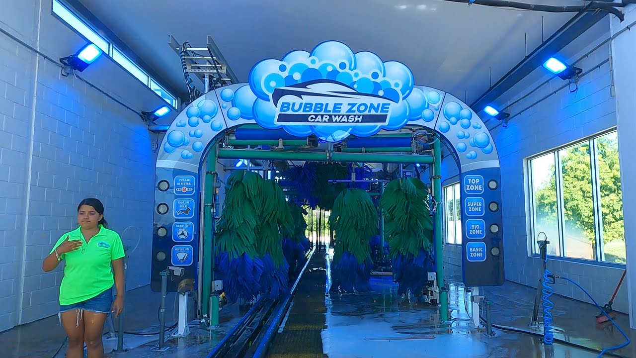Bubble Zone Car Wash Tunnel - YouTube