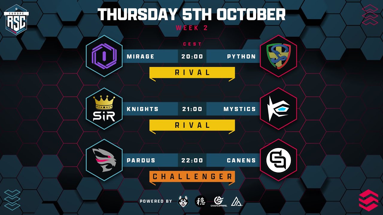 RSC13 | League Play Week 2 | 5th October 2023 - YouTube