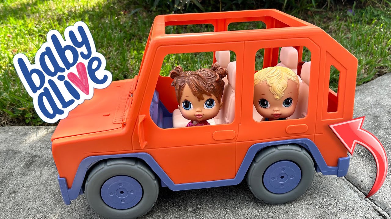 NEW Baby alive crib life dolls Afternoon routine ☀️ driving in New car ...