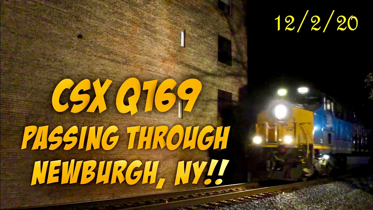 CSX Q169 Passing Through Newburgh, NY!! 12/2/20 - YouTube