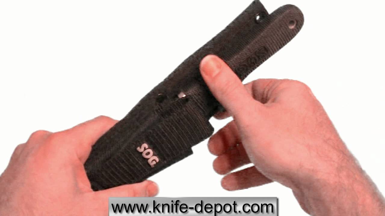 SOG Pentagon Tactical Boot Knife - YouTube