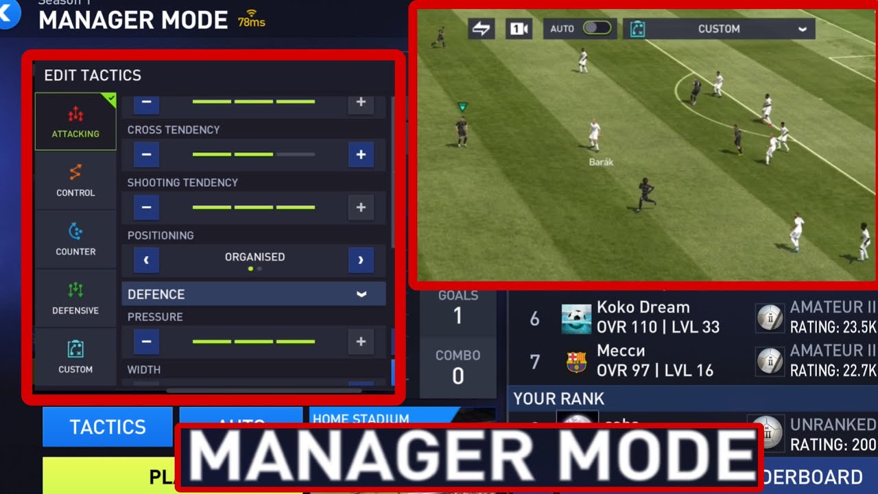 New Update Is Finally Here Playing My First Ever Manager Mode Match