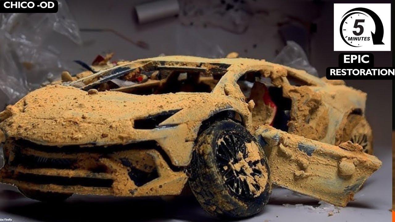Abandoned Rusty Lamborghini Restoration | Sped-Up Build - YouTube