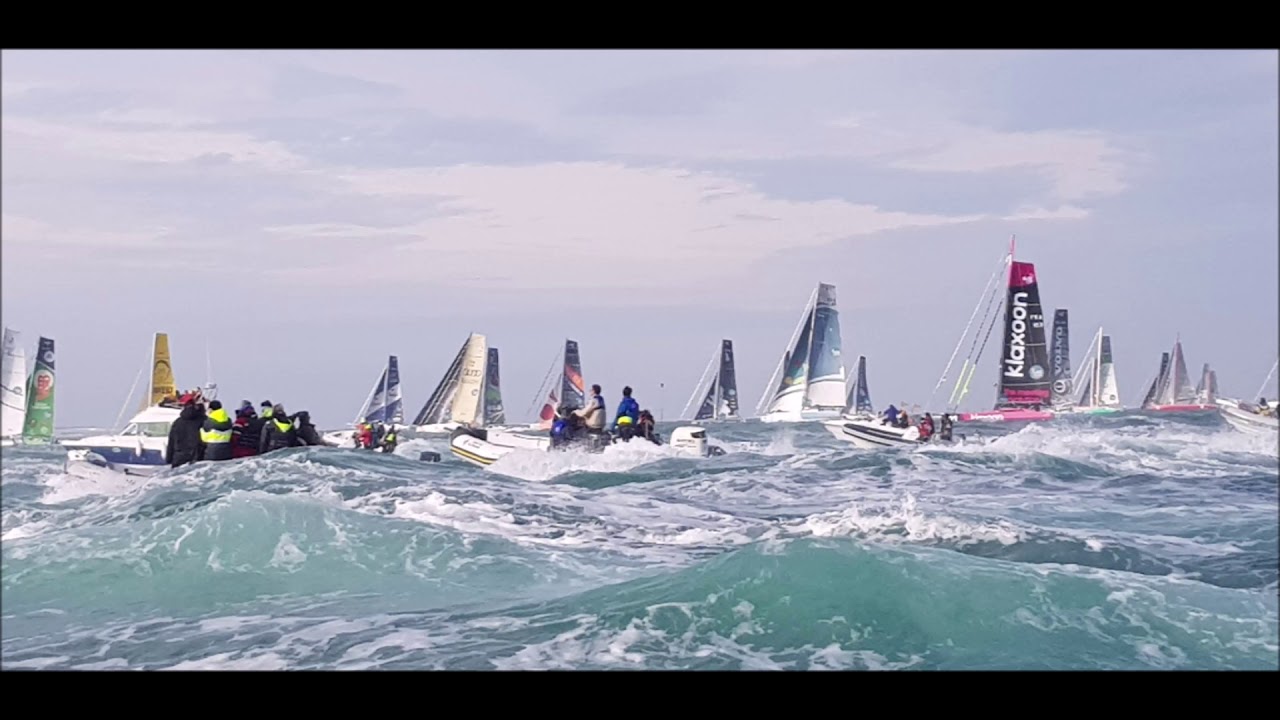 Route du Rhum 2018 - Le départ (Vidéo faite avec des photos) - YouTube