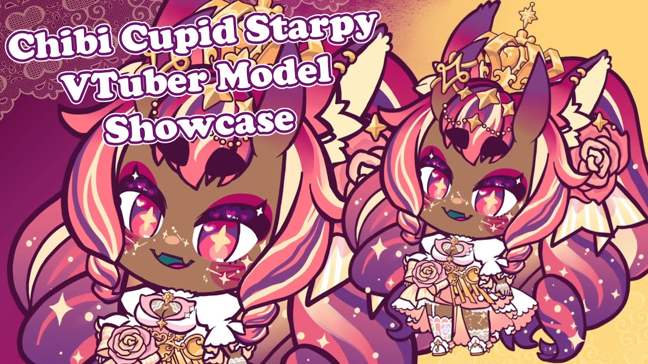 【Live2D VTuber Model Showcase】Chibi Cupid Starpy - YouTube