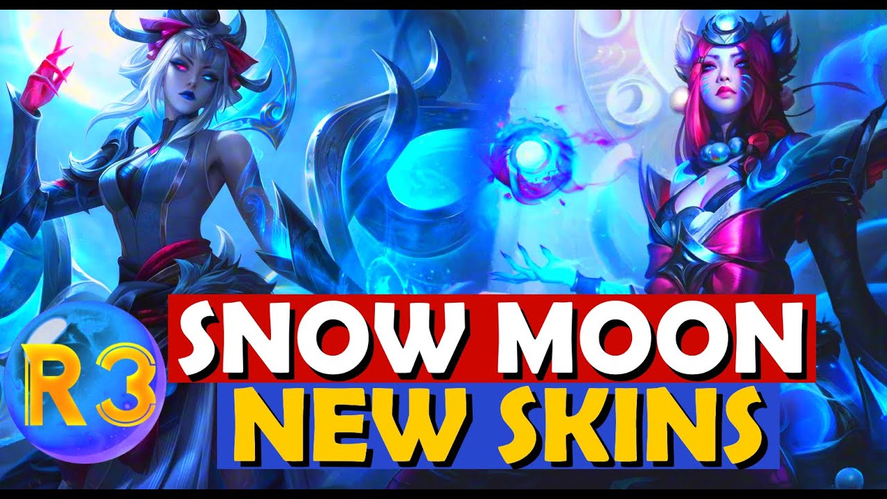 Snow Moon Splash Art Ahri, Morgana, Varus - League of Legends - YouTube
