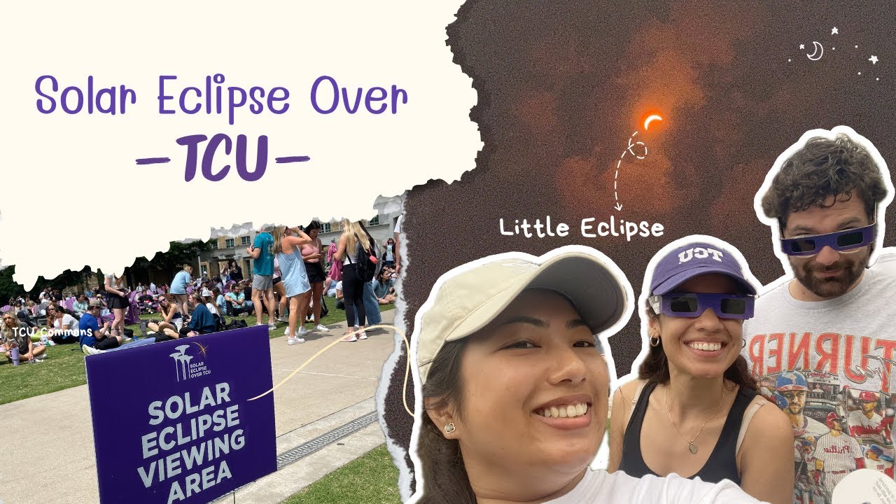The 2024 ECLIPSE FROM TCU IN TEXAS WAS UNBELIEVABLE! | SOLAR ECLIPSE OVER TCU | ALOUKIKA ...