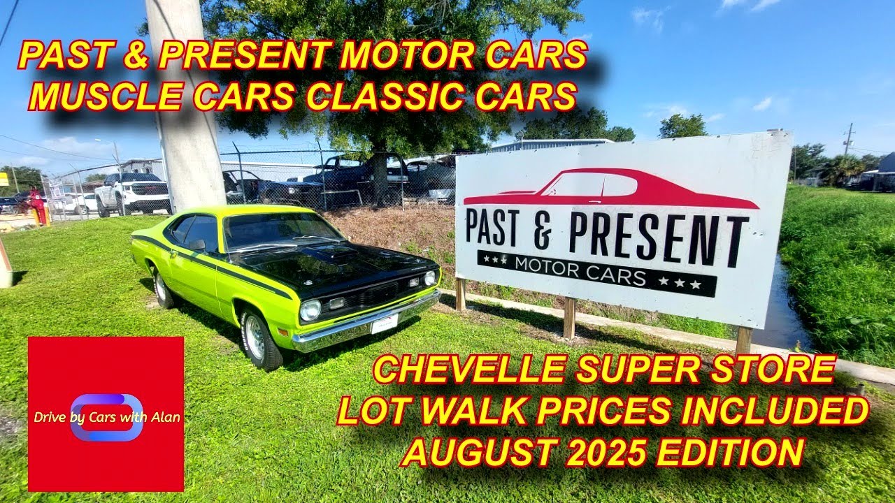 CARS FOR SALE. PAST AND PRESENT MOTOR CARS. LOT WALK WITH PRICES ...