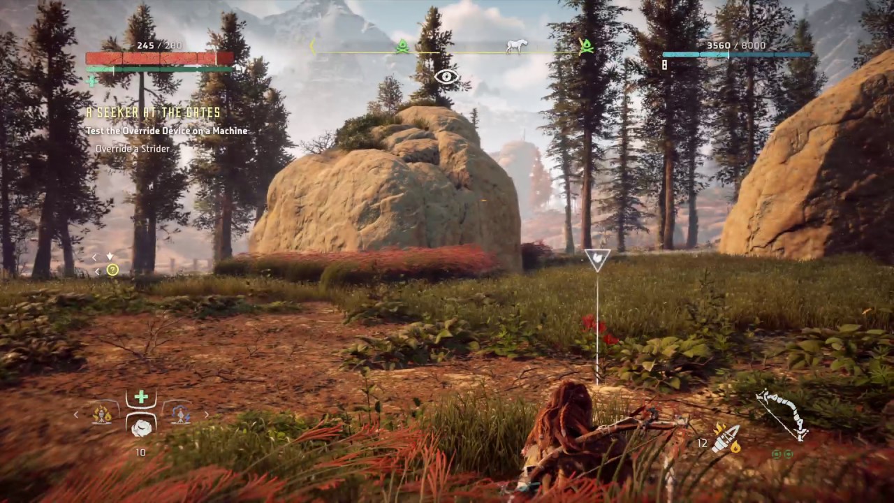 Horizon Zero Dawn override the strider - YouTube