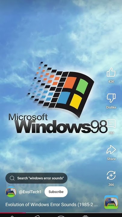 evolution of windows error sounds (part 1) - YouTube