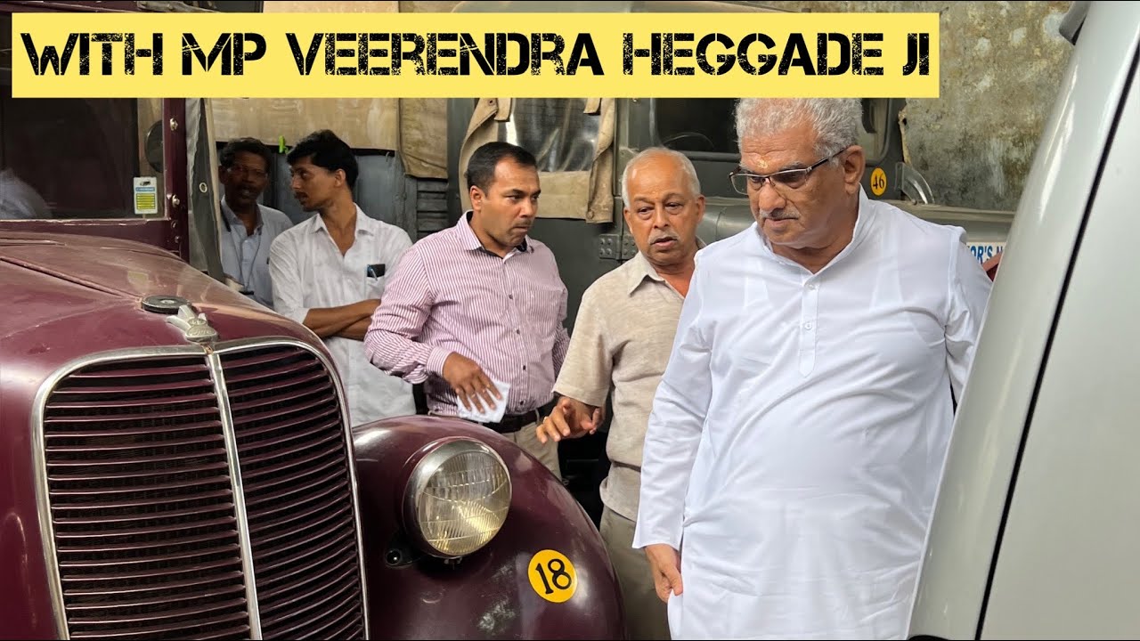 Dharmasthala Sri Veerendra Heggade Visited Our Vintage Car Collection ...