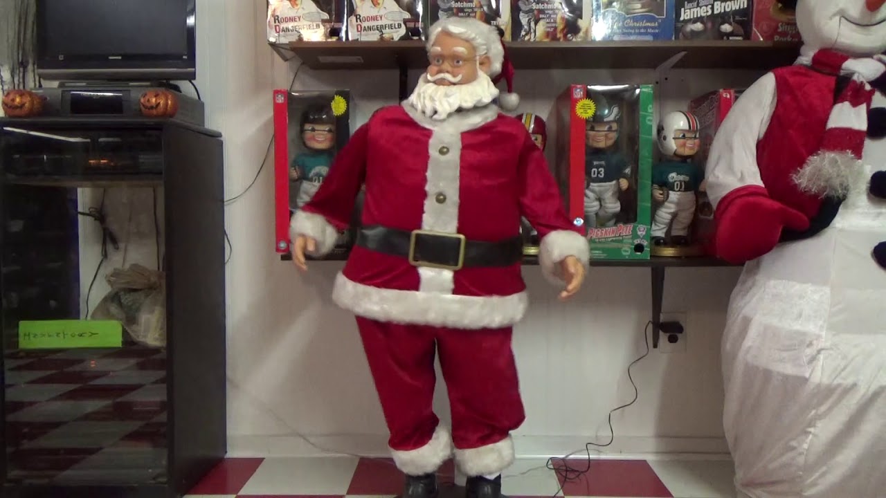 Gemmy Life-Size 4ft Animated Dancing Santa - YouTube