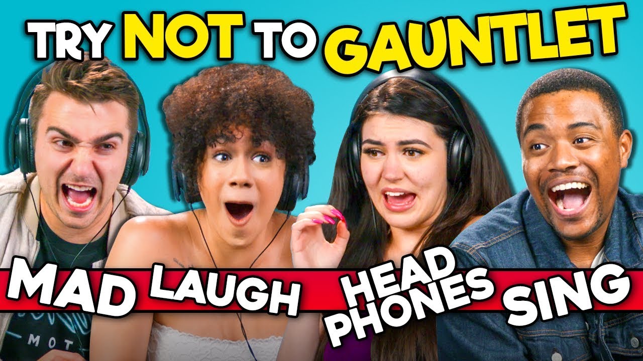 College Kids React To Try Not To ULTIMATE Challenge - YouTube