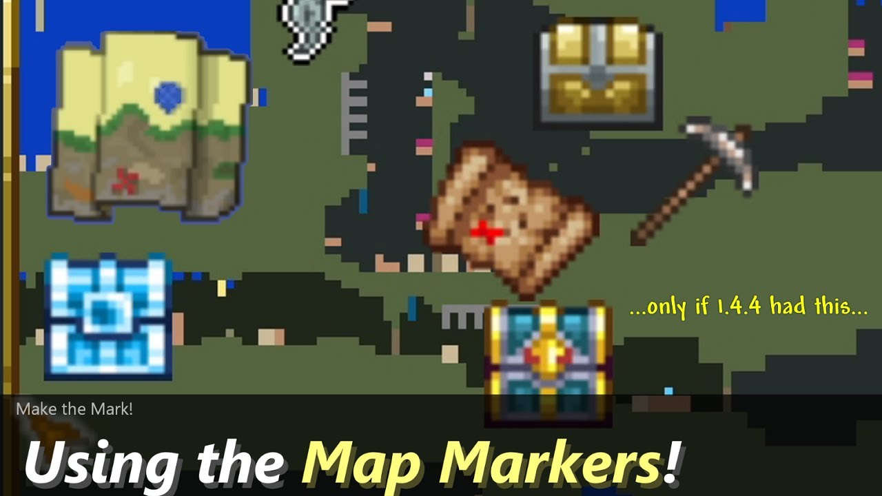 Making Terraria Maps Much Better with THIS ─ Marking the map with Map ...