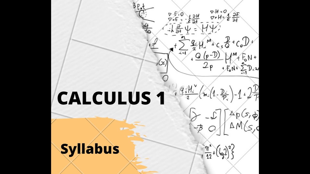 Calculus 1: Syllabus - YouTube