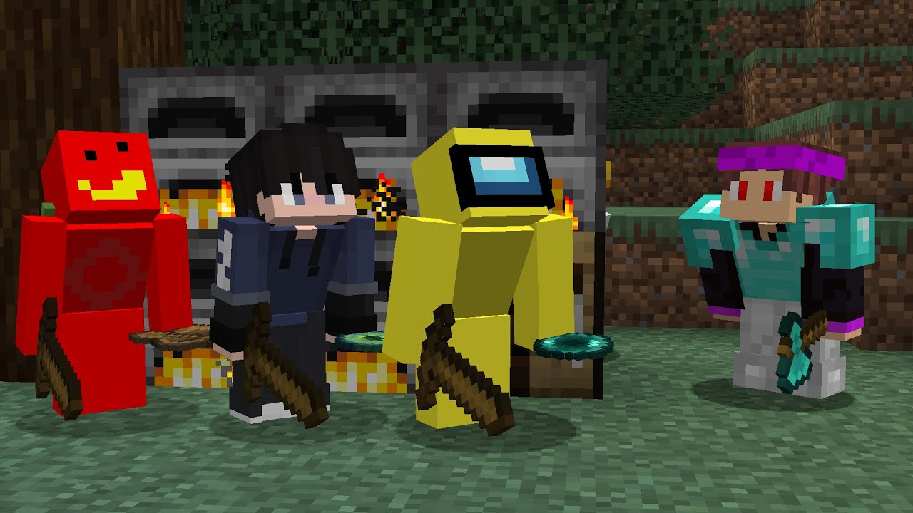 Minecraft Hunter VS 3 Speedrunners - YouTube