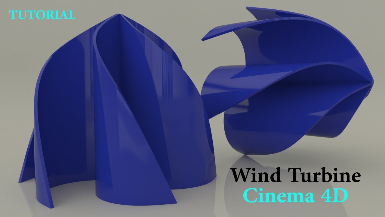 Wind turbine 3D modeling in Cinema 4D - YouTube