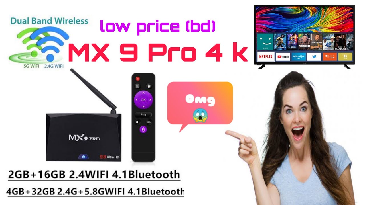 MX 9 Pro Smart tv box || Low price Best Android tv box || BD TV Box ...