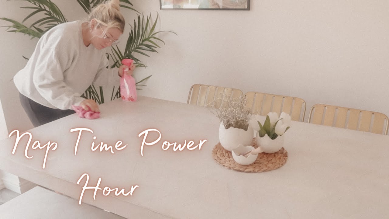 POWER HOUR SPEED CLEAN | CLEAN THE KITCHEN AND FAMILY ROOM WITH ME ...