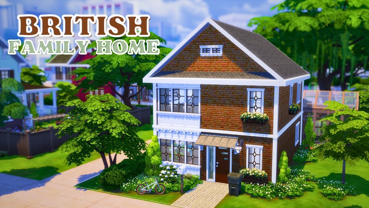 Small British Family Home || The Sims 4: Speed Build - YouTube
