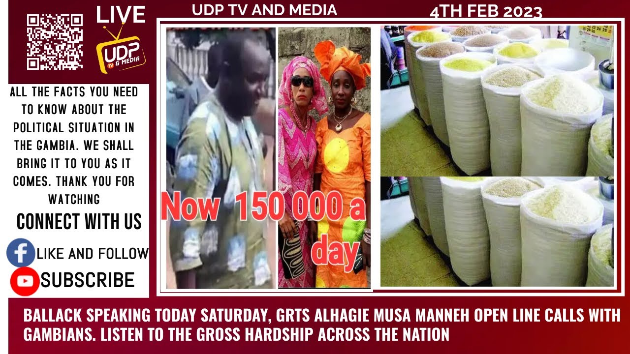 BALLACK SPEAKING, SATURDAY, GRTS ALHAGIE MUSA MANNEH OPEN LINE CALLS ...