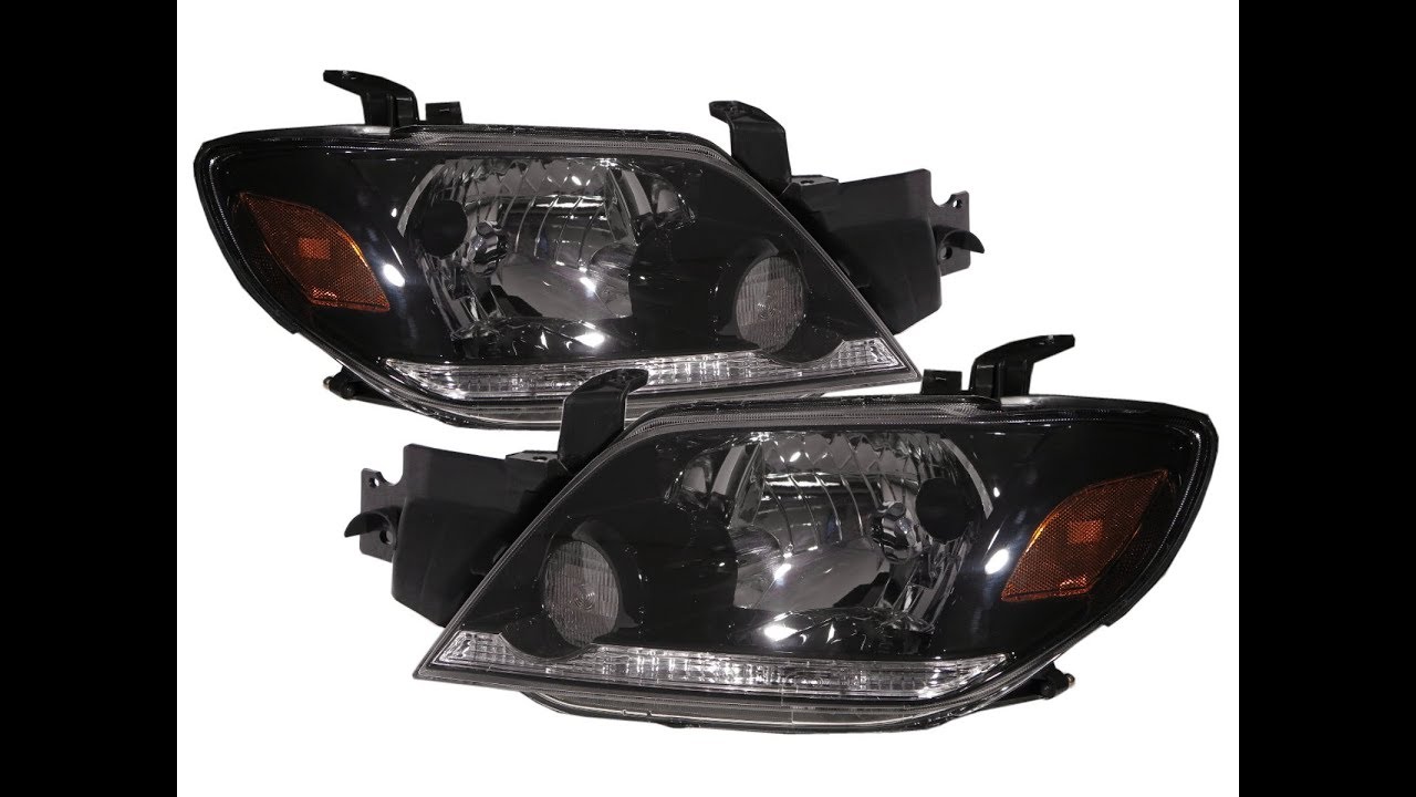 CrazyTheGod Outlander MK1 2003-2005 Wagon 5D Clear Headlight Headlamp ...