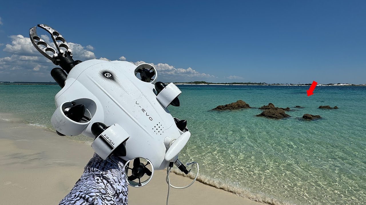 I Tossed an UNDERWATER DRONE Around This Rock Jetty Until THIS Happened ...