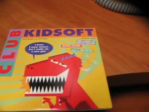 Club Kidsoft December 1993 Dinosaur Macintosh Demo Games - YouTube