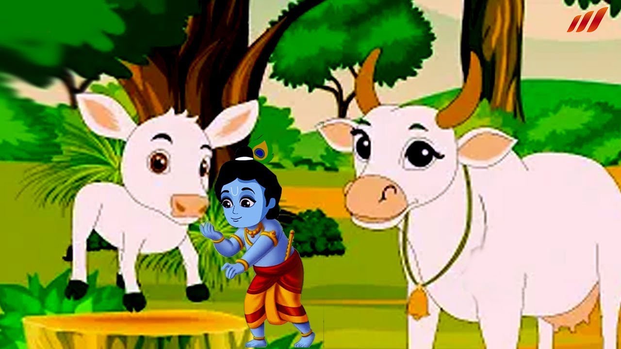 Choti Choti Gaiyan Chote Chote Gwaal - Cows & Cowherd Boys with Krishna ...