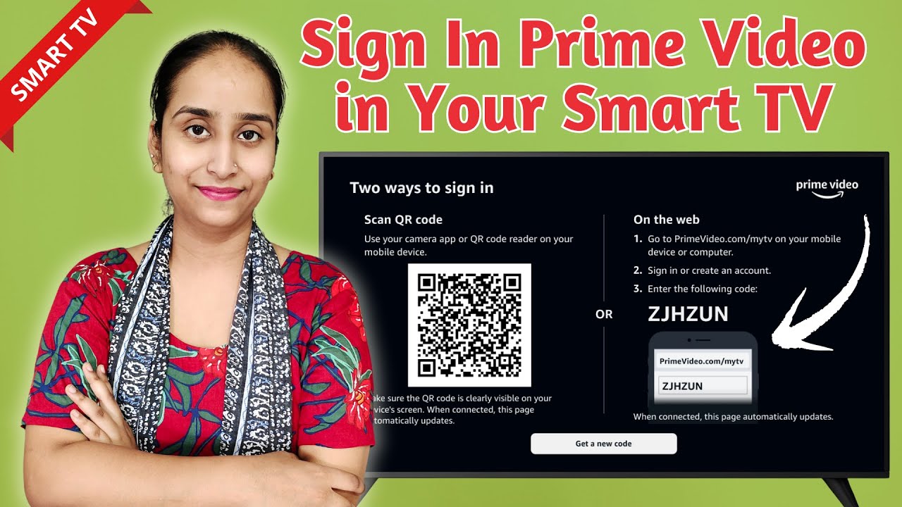 SMART TV Sign in Amazon Prime 🔑 | How To Sign In Amazon Prime on Smart ...