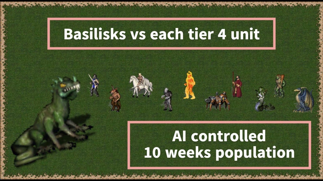 Basilisks - challenger for most average level 4 unit in Heroes 3 ...