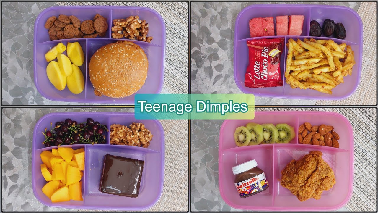 4 simple lunch box ideas - YouTube
