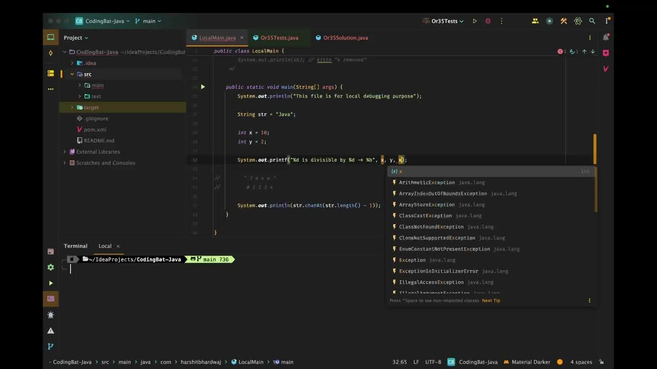 CodingBat Java | Warmup-1 Section | or35 Problem - YouTube