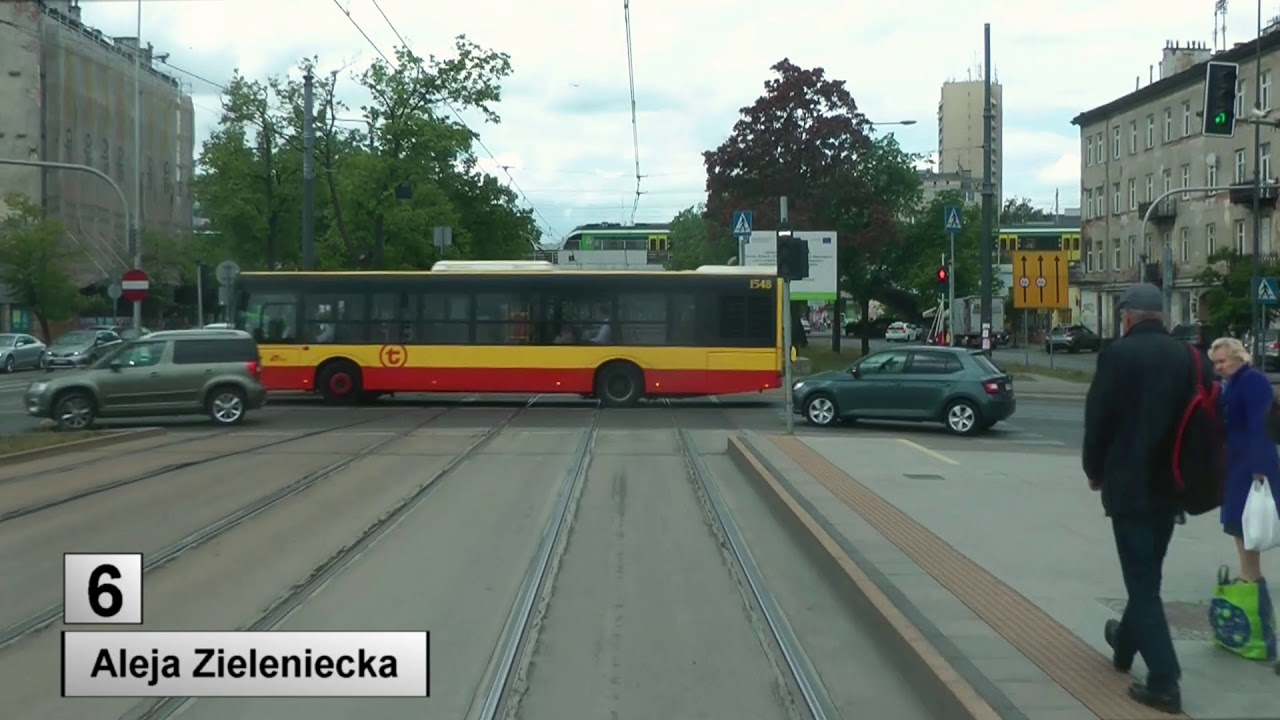 Tramwaje Warszawa 2019 linia 6 - YouTube