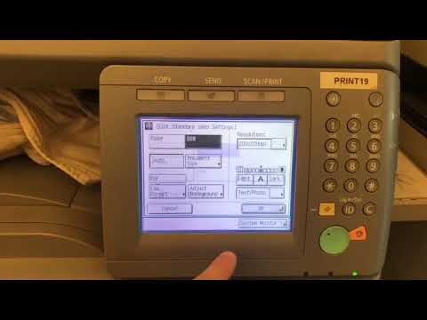 Canon iR1730 scan default pdf - YouTube