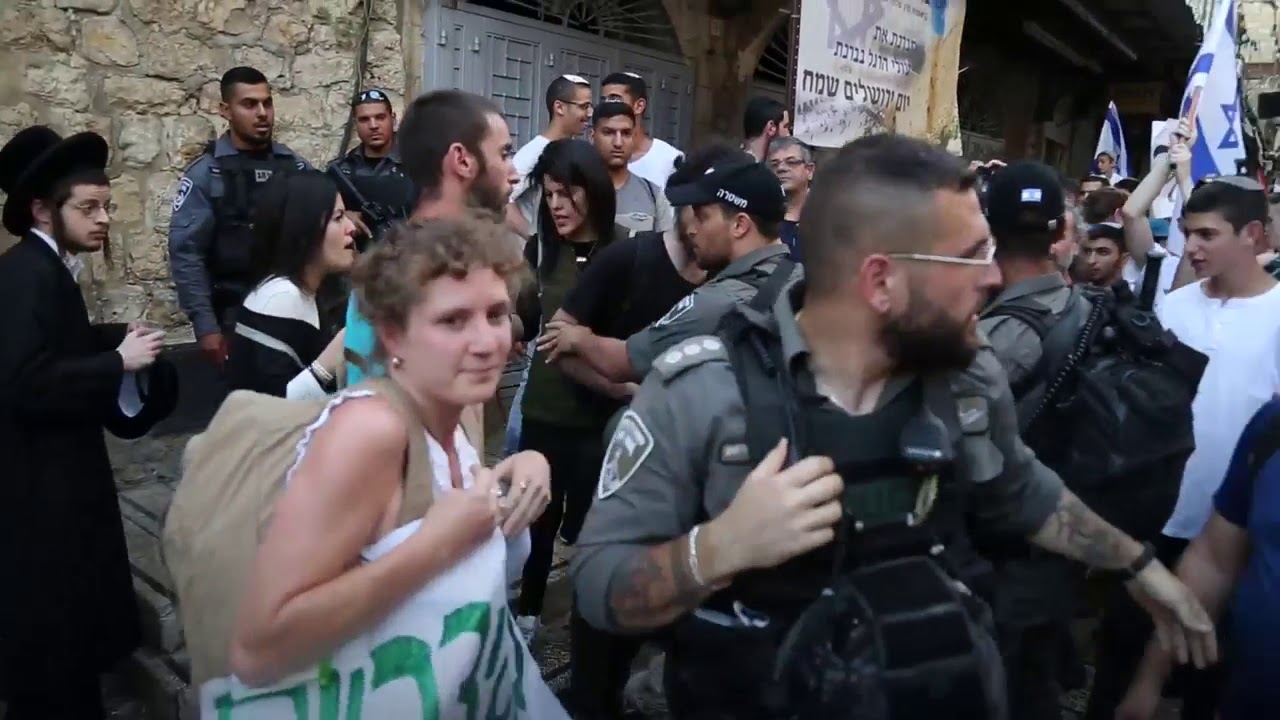 Πορεία ισραηλινών ακροδεξιών στην Παλαιστίνη - YouTube