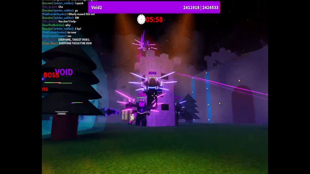 Roblox Tower Battles Battlefront Void2 Boss Fight in Public Server ...